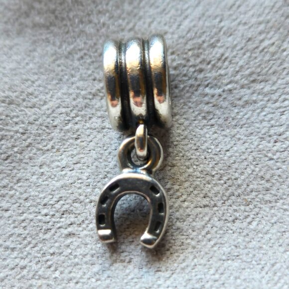 Pandora | Jewelry | Horseshoe Dangle Pandora Charm In Sterling Silver ...